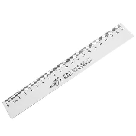 Unique Bargains Stationery 20cm Scale Measuring Hard Plastic Ruler ...