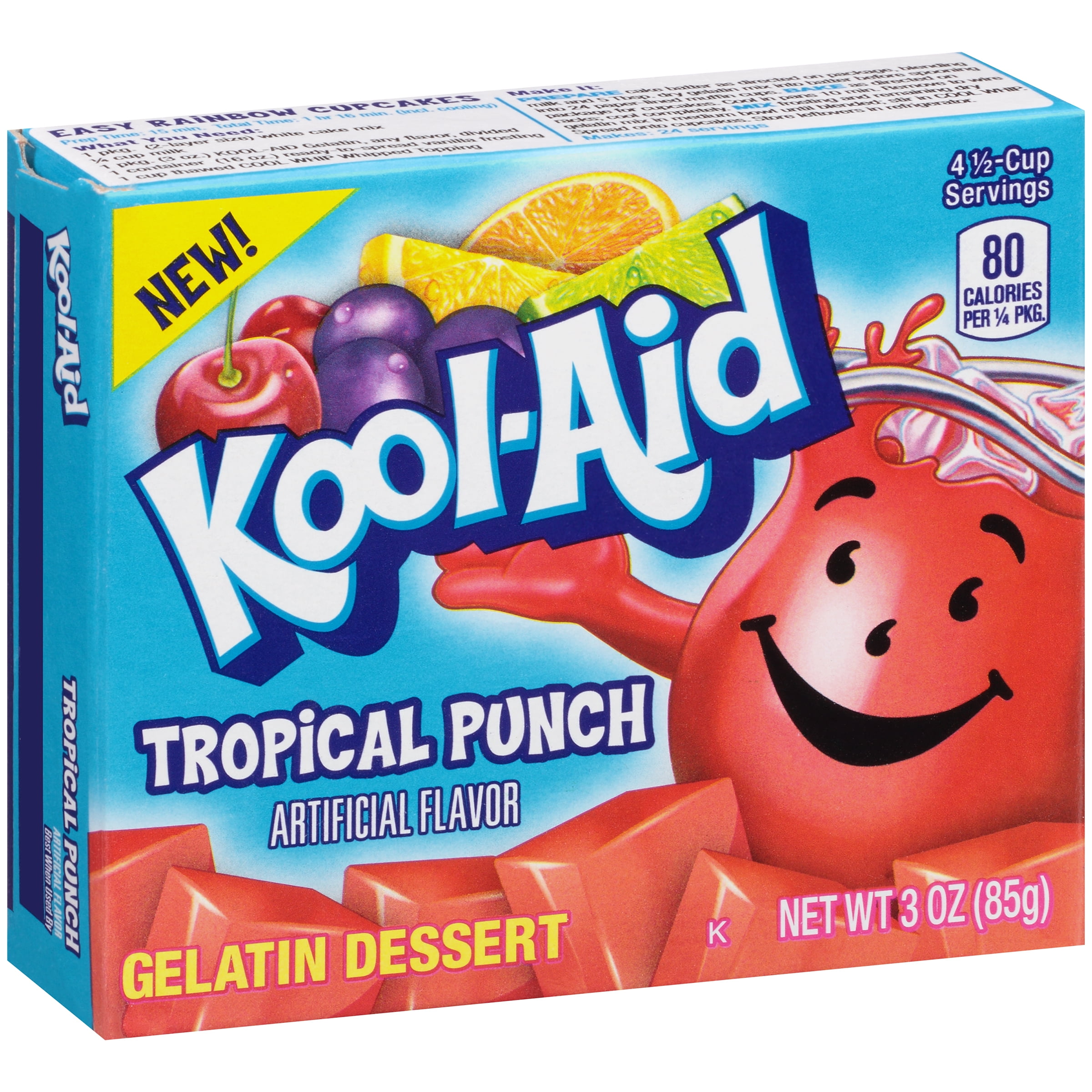 Kool-Aid Tropical Punch Gelatin 3 oz Box - Walmart.com