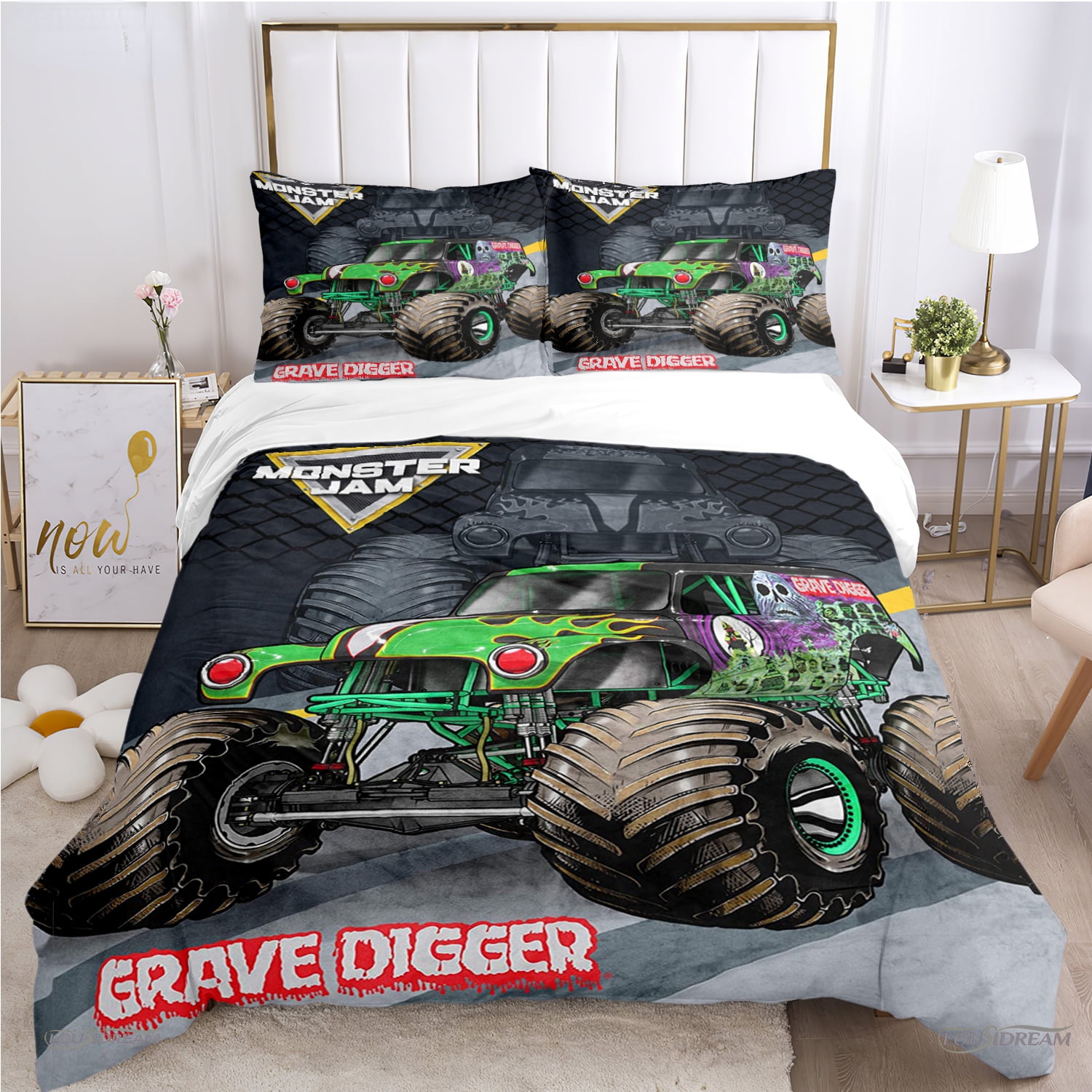 Click here for Yingd Monster Truck Duvet Cover Catroon Monster Ja... prices