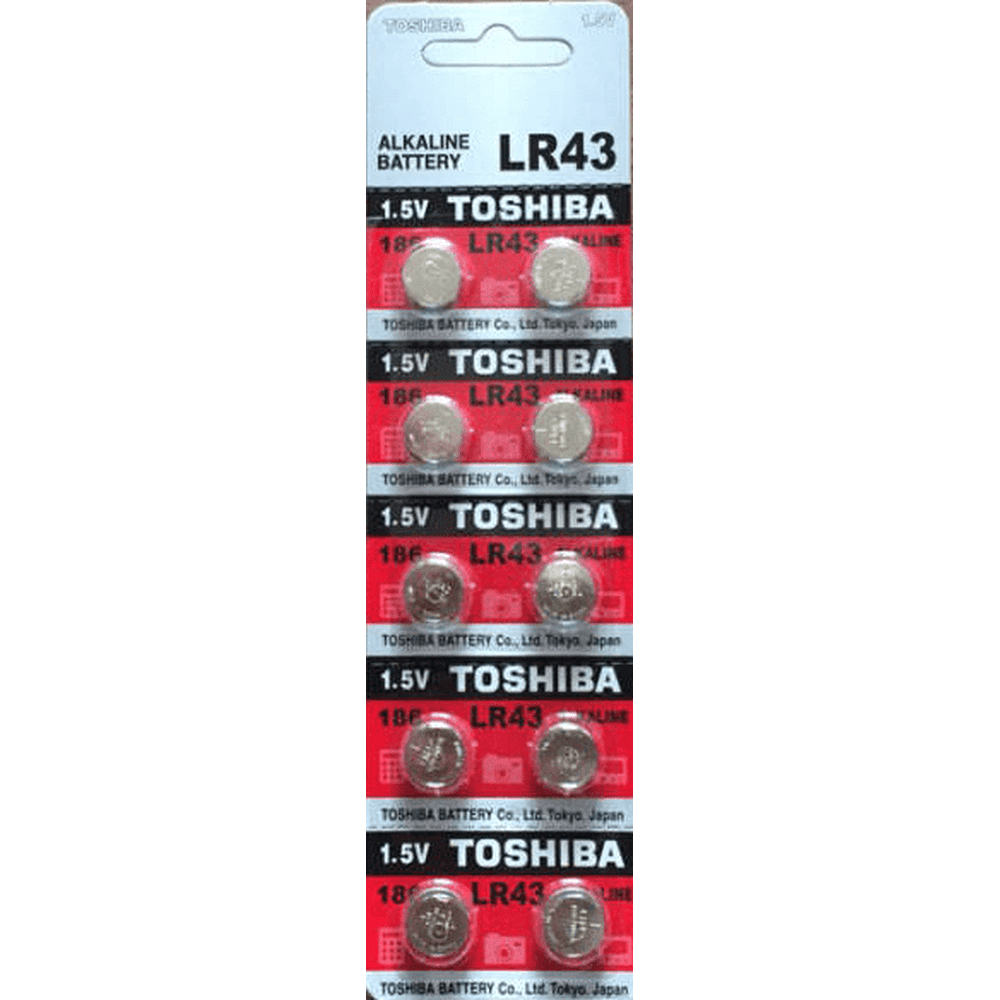 Toshiba LR43 Alkaline Battery (Ten Pack) - Walmart.com - Walmart.com