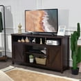 Costway 59'' TV Stand Media Center Console Cabinet w/ Barn Door for TV ...