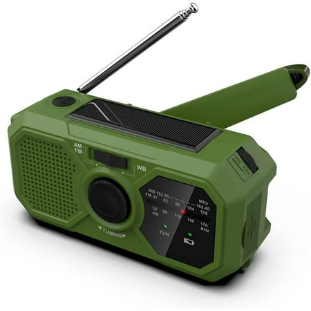 Emergency Radio,Emergency Radio AM/FM/WB/NOAA Weather Radio Solar Hand ...
