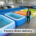 Extra-Large Inflatable Home Swimming Pool. Blue And White Swimming Pool ...