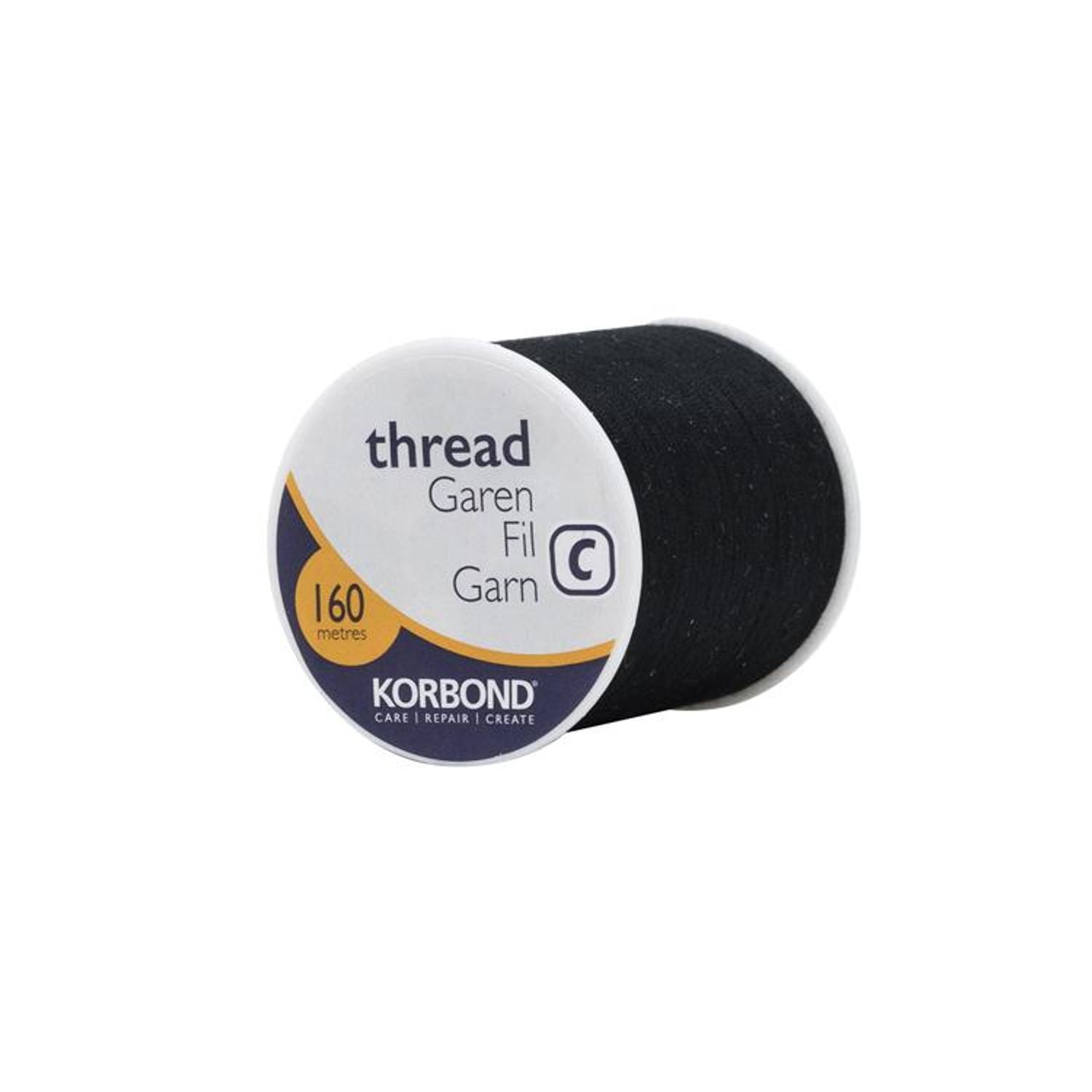 Click here for Korbond Polyester Thread Black 160m prices