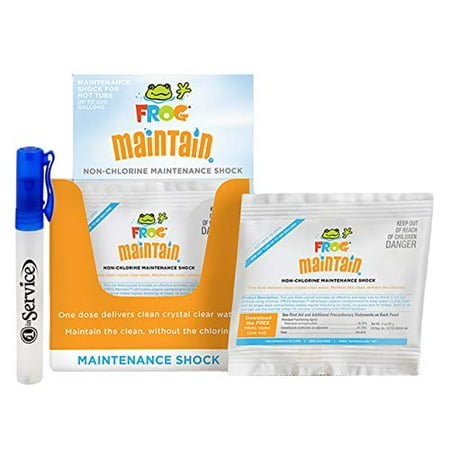 SPA Frog Maintain Non-Chlorine Maintenance Shock Single Use Packets 12 ...