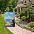 Black Cat Window Garden Flag Double Sided 12 x 18/28 x 40 Inch Yard ...