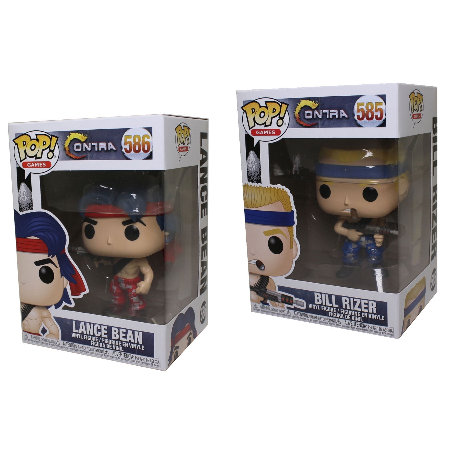 Funko POP! Games - Contra Vinyl Figures - SET OF 2 (Bill & Lance ...