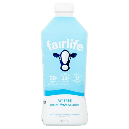 Fairlife, Fat Free Ultra-Filtered Milk, 52 Fl. Oz. - Walmart.com