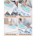 Heavy Duty Ironing Board with Thicken Linen Cover, Space Saving ...