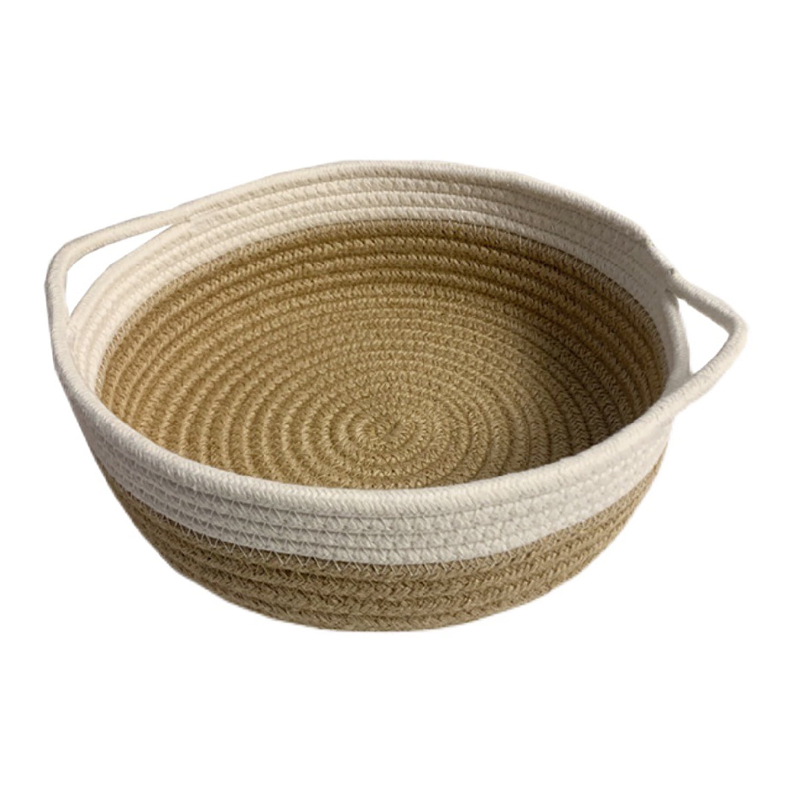 Small Cotton Rope Baskets with Handles - Weave Storage Basket Set, Toy ...