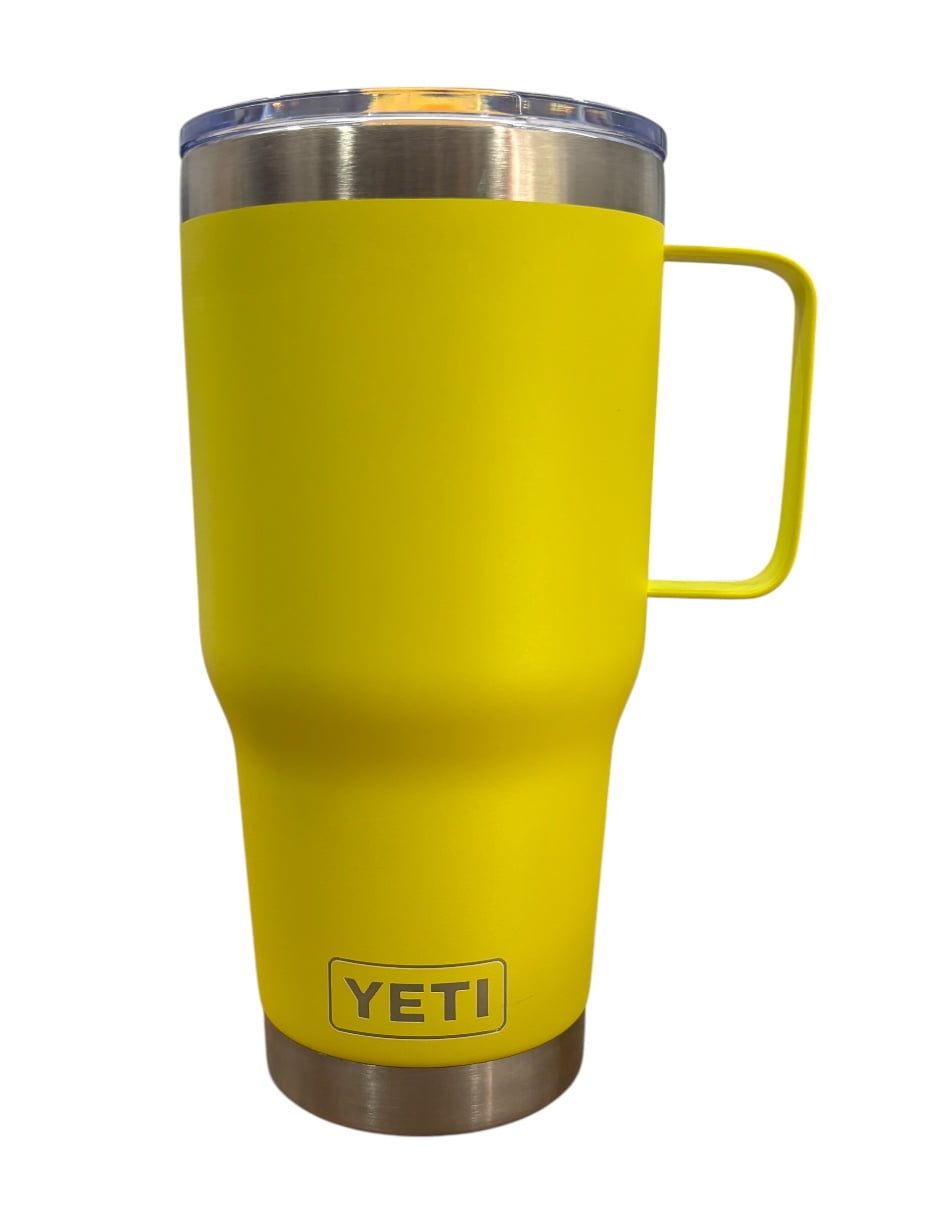 Termo de acero inoxidable Yeti Rambler Coffe color amarillo de 30 onzas ...