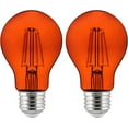 81085 LED Colored Filament A19 Light Bulb, 4.5 Watts, Medium E26 Base ...