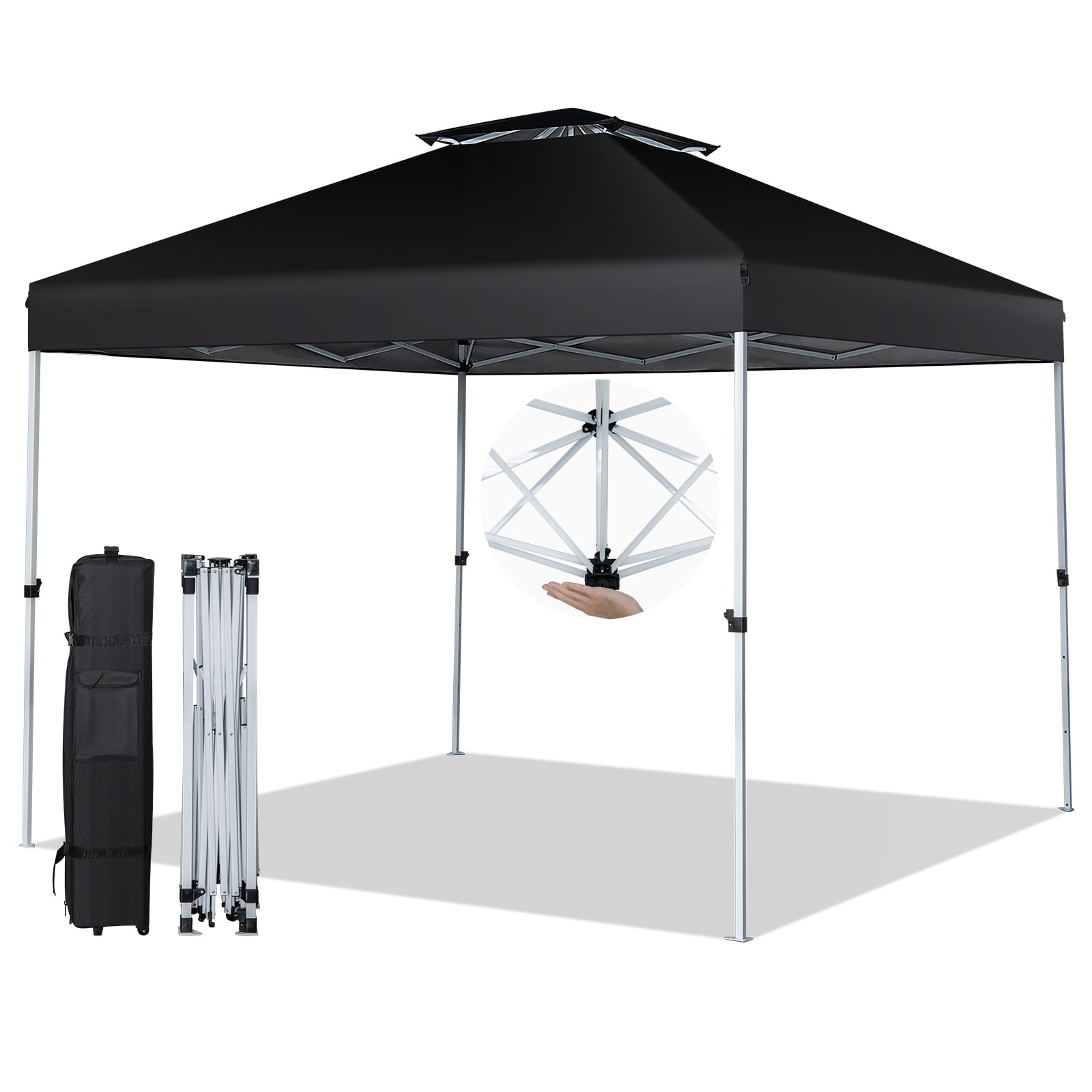Click here for Gymax 2-Tier 10 X 10 Pop-Up Canopy Tent Instant Ga... prices