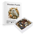 Creative Wooden Puzzle Adult Edition - Owl, Penguin, Happiness Tree - Irregular Puzzle Blocks ...