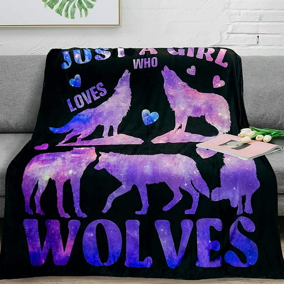 Wolf Print Blankets