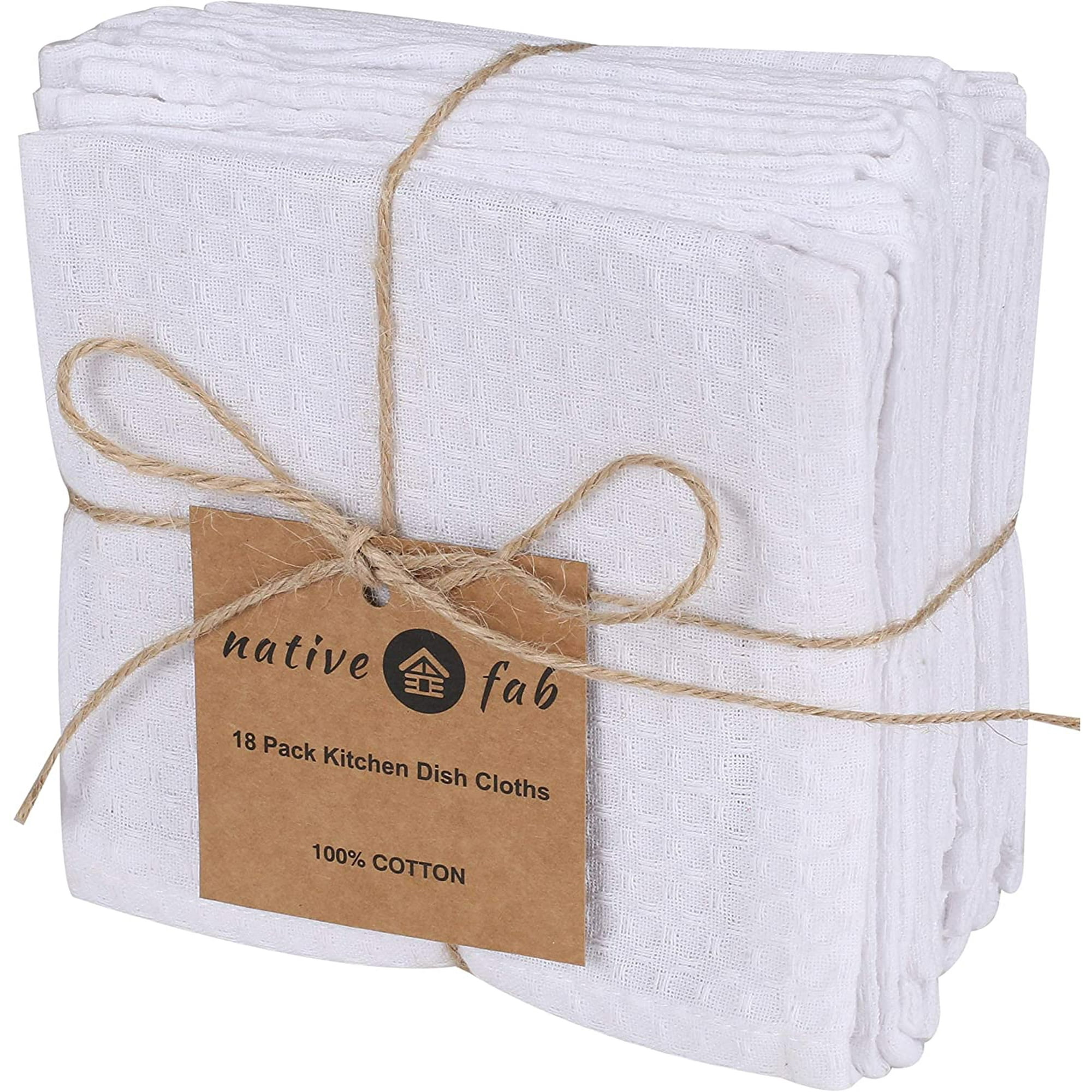 Click here for Yeater Waffle 18 Pack Kitchen Dish Cloths Cotton 1... prices