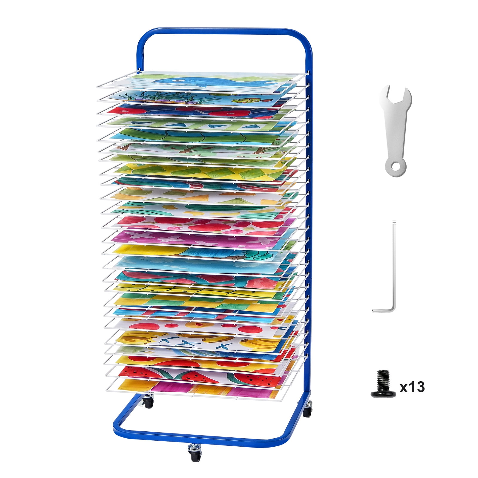 Click here for Kffkff Art Drying Rack  25 Removable Shelves 17 X... prices