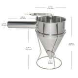 ALDKitchen Batter Dispenser | Funnel Dough Dispenser | Stainless Steel ...