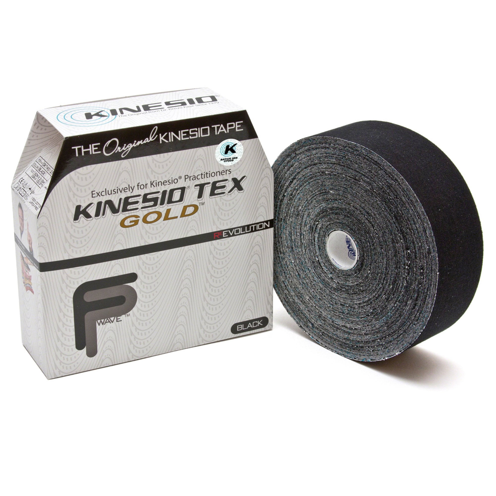 Kinesio Tape, Tex Gold, 2" x 34 yds, Black, Bulk Roll - Walmart.com