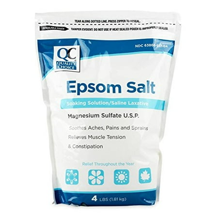 Quality Choice Epsom Salt 4 pound bag | Walmart Canada
