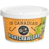 DMF Bait Co. Live Canadian Night Crawlers, Fish Bait, 18 Ct. - Walmart.com