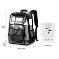 Clear PVC Backpack Large Capacity Transparent School Backpack with ...