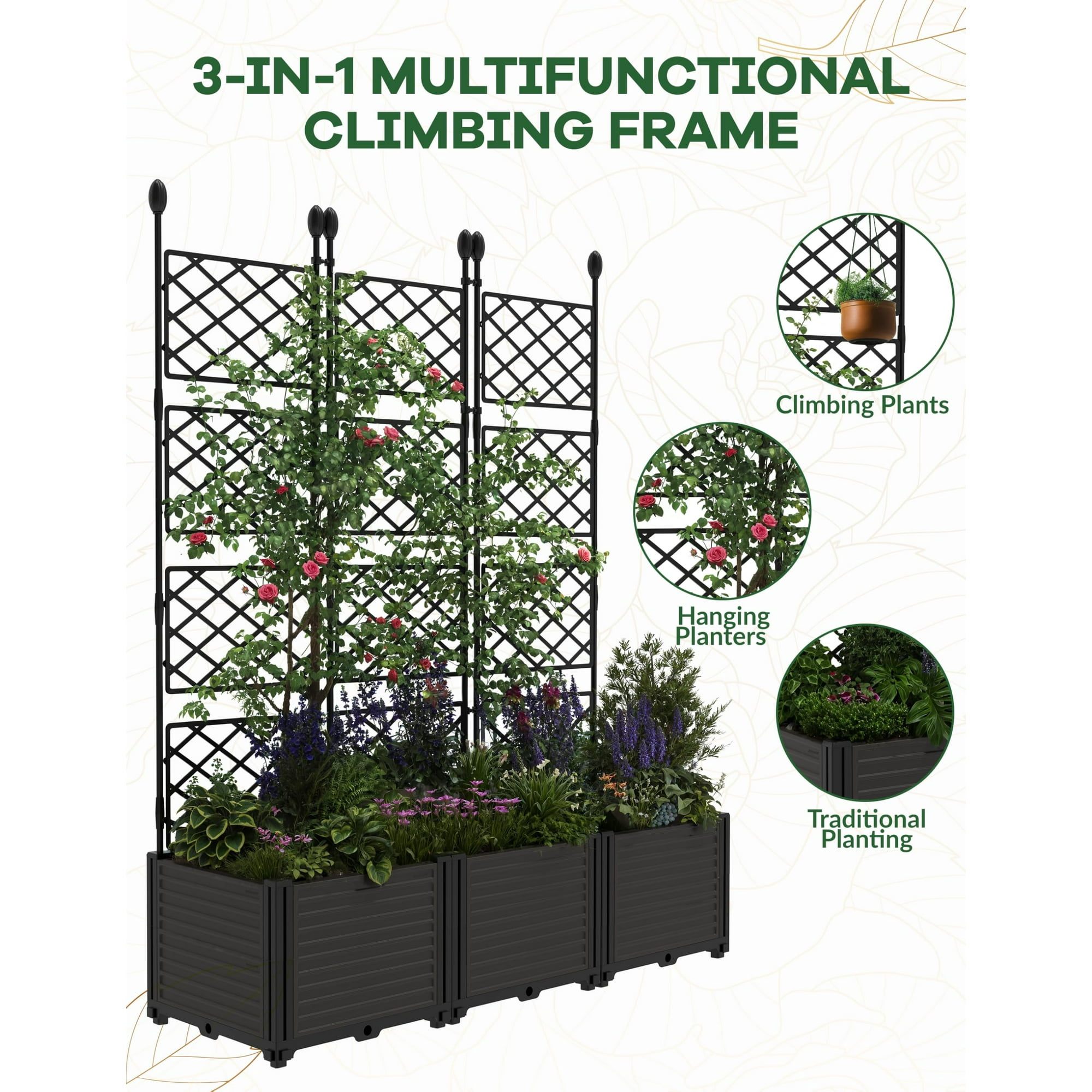 Click here for Akdsteel Tall Vertical Planter Box With Trellis  M... prices