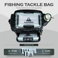 Fishing Tackle Bag with Rod Holder Saltwater & Freshwater Resistant ...