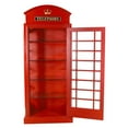 Design Toscano British Telephone Booth Display Cabinet: Living Room ...