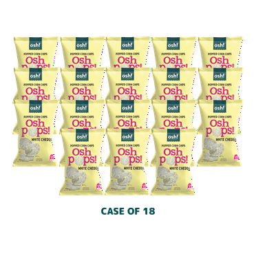 Oh So Healthy, Popped Corn Chips, Assorted Packs 2xBBQ, 2xWhite Cheddar ...