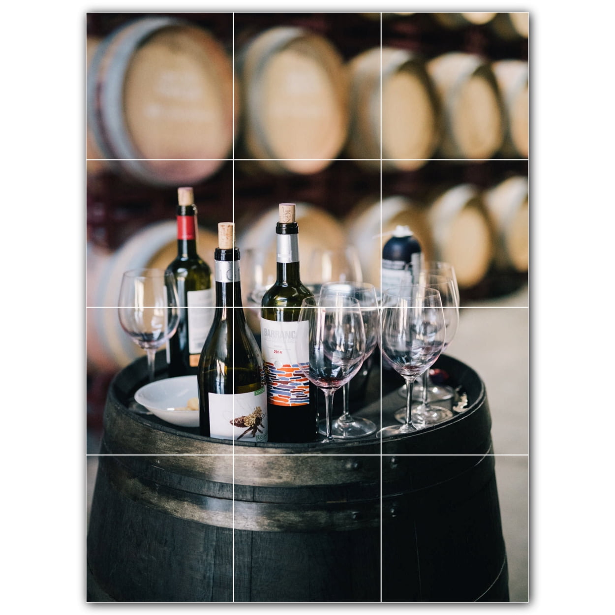 Picture-Tiles.com: Wine Ceramic Tile Wall Mural WAL501212-34XL. 36"W x ...