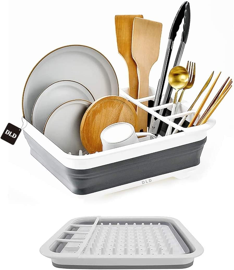 BAODELI Multi-functional folding dishwasher drying rack drainage rack ...