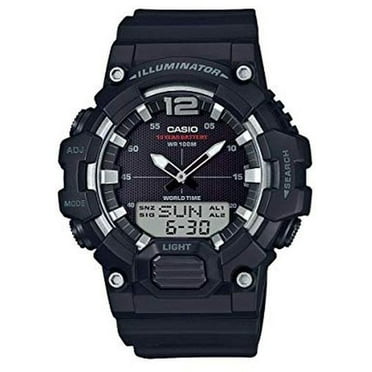 Casio Men's Ana-Digi Databank 10-Year Battery Watch, Black Resin Strap ...