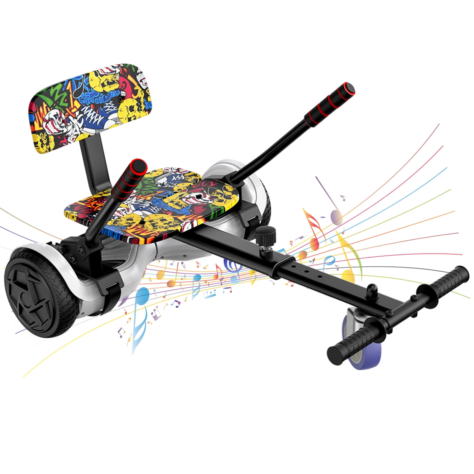 CBD Hoverboard with Seat Attachment Combo, 6.5" Two-Wheel Hoverboards ...