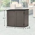 Suncast Outdoor Home Storage Shed, Modernist Horizontal Low-Profile, 3 ...