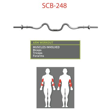 CAP Barbell Standard Combo Curl Weight Bar - Walmart.com