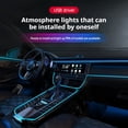 Agiufgs Car Interior Ambient Light Strip, Soft Non-Dazzling Glow with ...