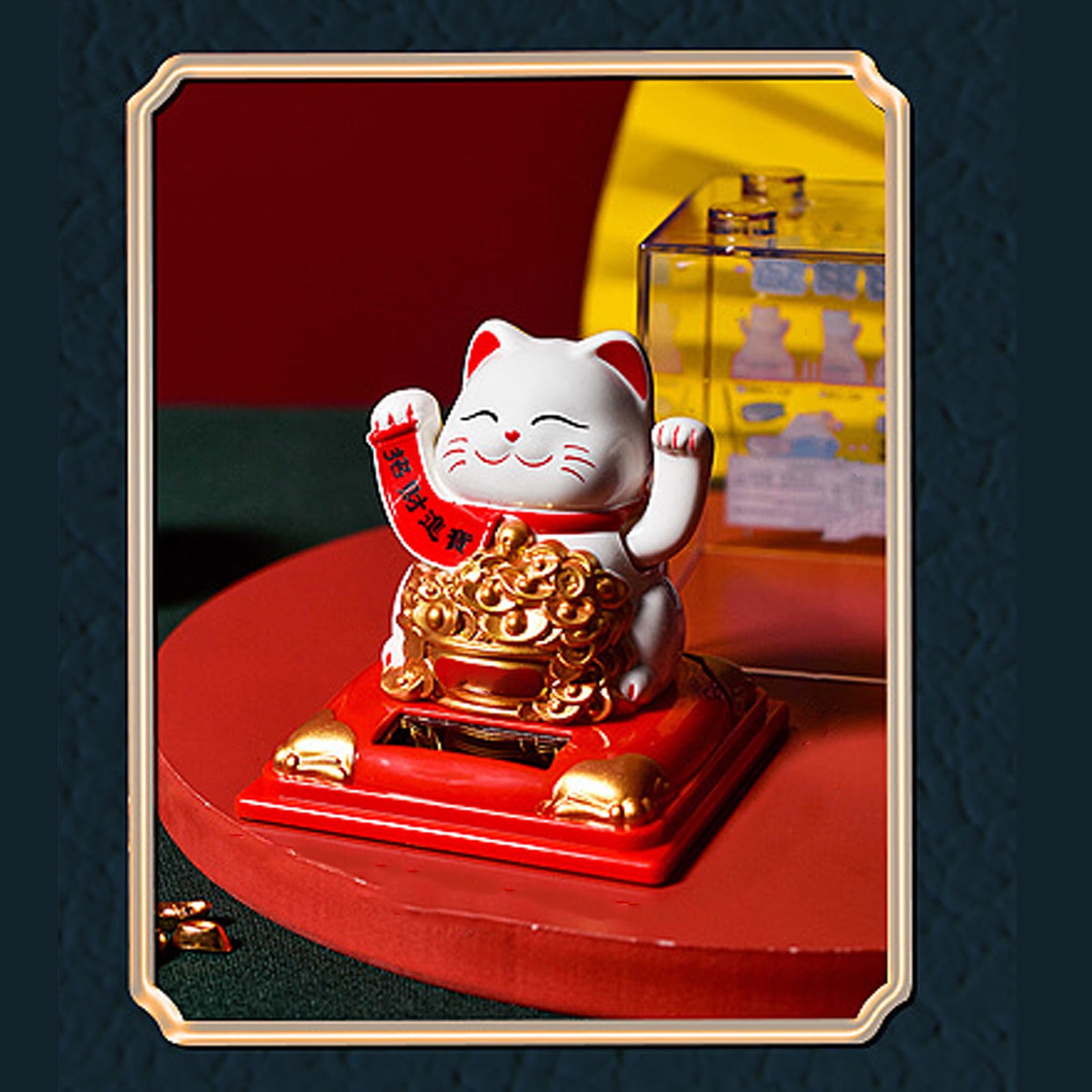 Click here for Domqga Solar Powered Lucky Waving Cat  Exquisite C... prices