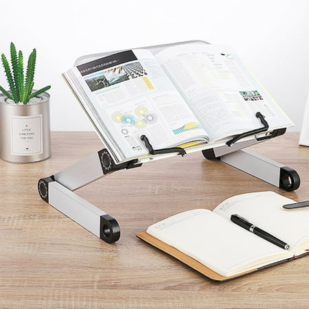 Reading Rest Aluminium Alloy Laptop Holder Book Stand 360 Degree ...