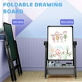 Art Easel for Kids, Double Sided Kids Easel Drawing Board, Whiteboard ...