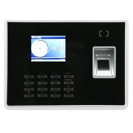 Employee Time Clock, Attendance Machine 1000 Fingerprint Capacity 2.4in ...