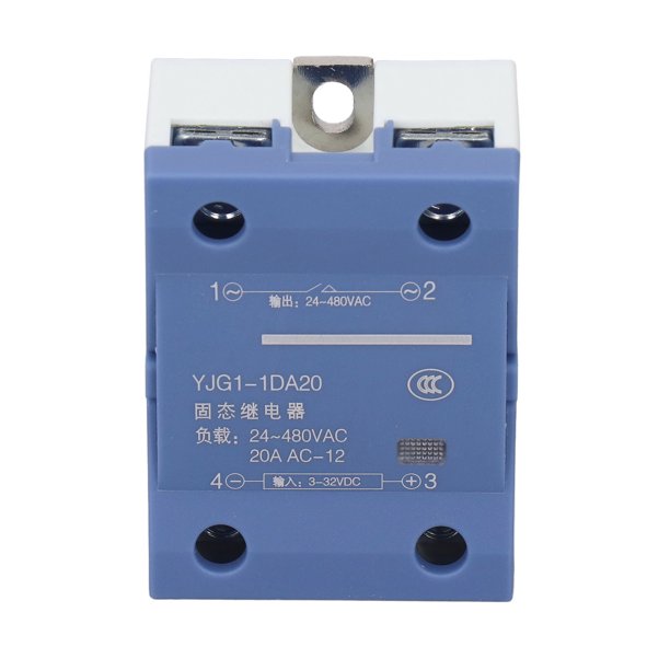 Solid Solid State Relay Single Phase 20A DC3-32V To AC24-480V ...