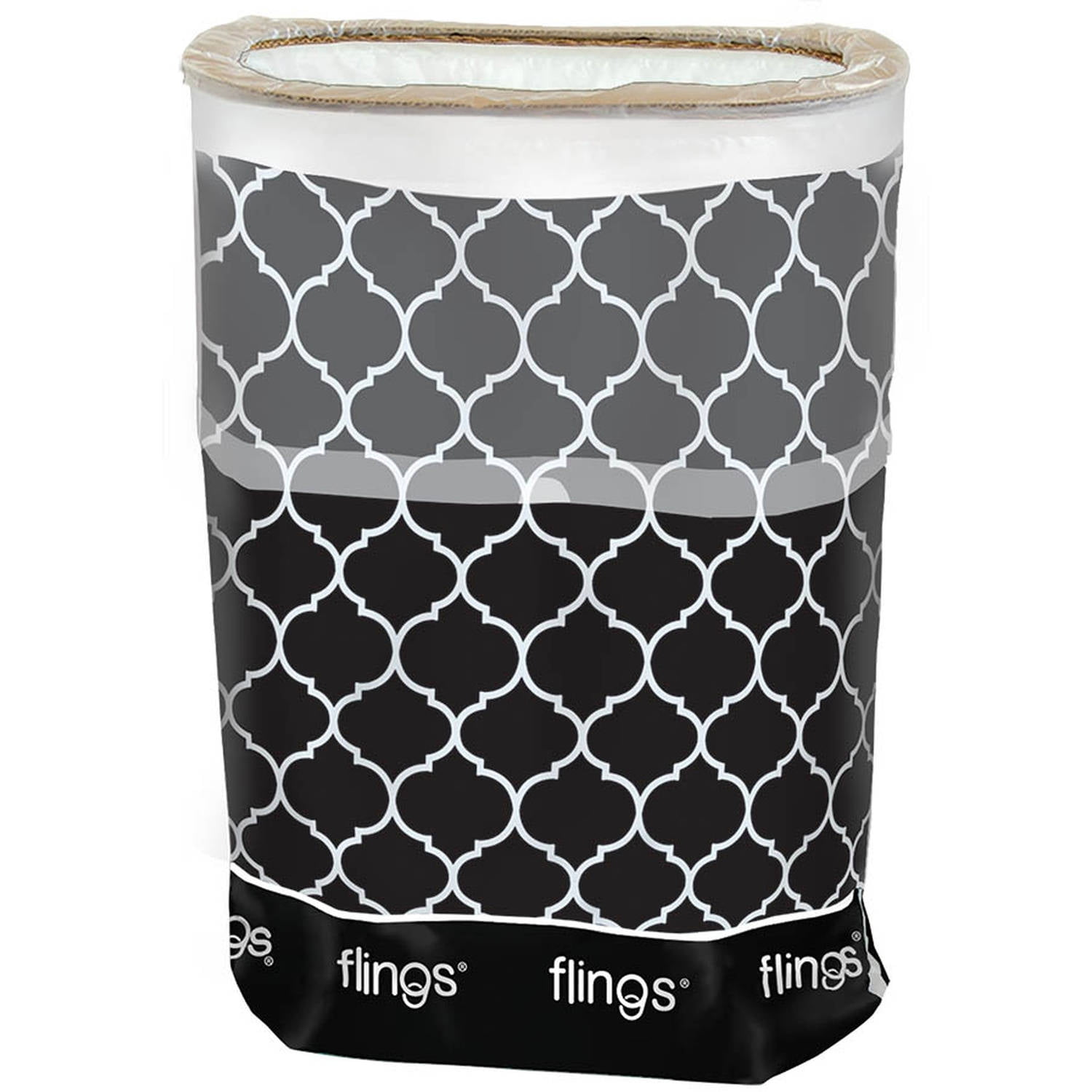 Flings Quaterfoil Pop Up Trash Bin - Walmart.com - Walmart.com
