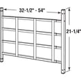 Segal S 4768 Safety & Security Fixed Window Guard, 31-54 In. X 21-1/2 ...