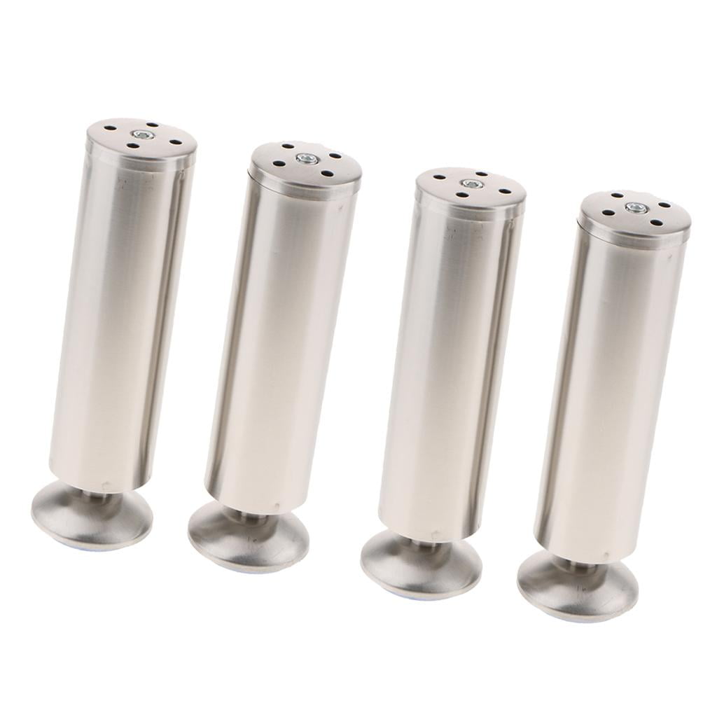 Pack of 4pcs Stainless Steel Furniture footstand Legs 2inch Round ...