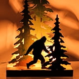 Zeckos Metal Bigfoot Forest Stroll Accent Lamp Home Decor - Walmart.com