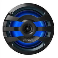Rockville RMC65LB 6.5" 600w 2-Way Black Marine Speakers w/Multi Color ...