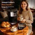 Fully Automatic Programmable Coffee Maker with 1-4 Cup Setting, 12-Cup ...