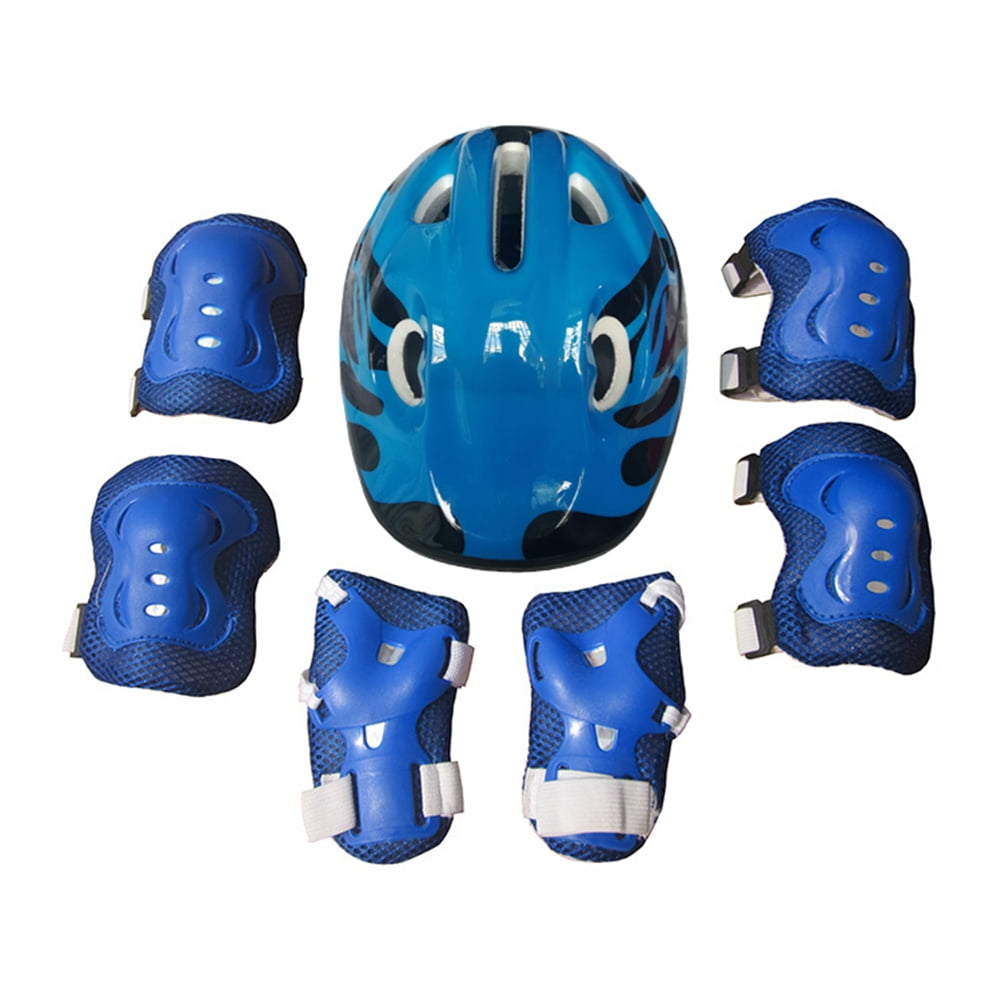 Bobasndm Kids Helmet Elbow Knee Pads Wrist Guard Sports Protective Gear ...