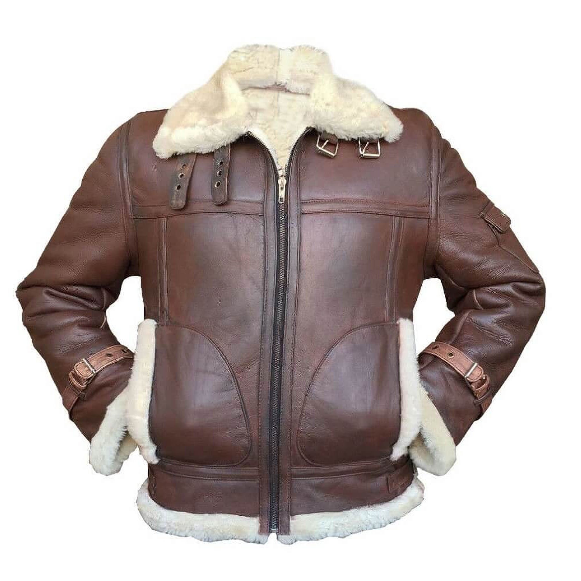 Click here for Hawk & Bull Leather Bomber Jacket Brown Leather Bo... prices